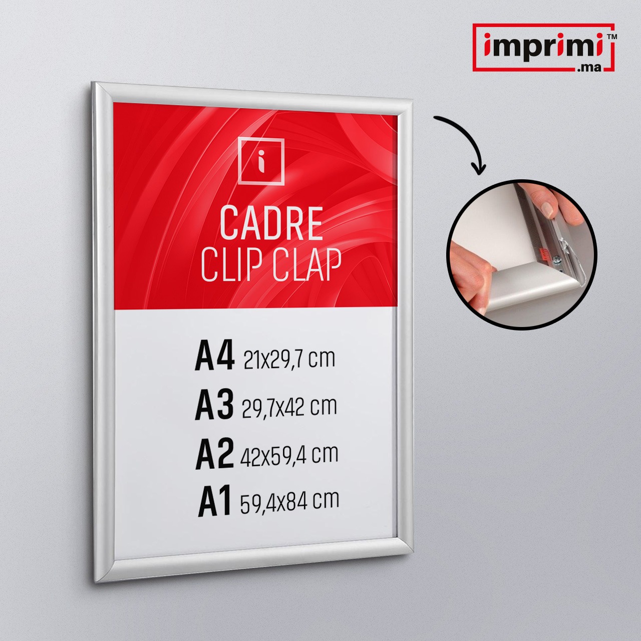 Cadre Clip Clap > Aliminium